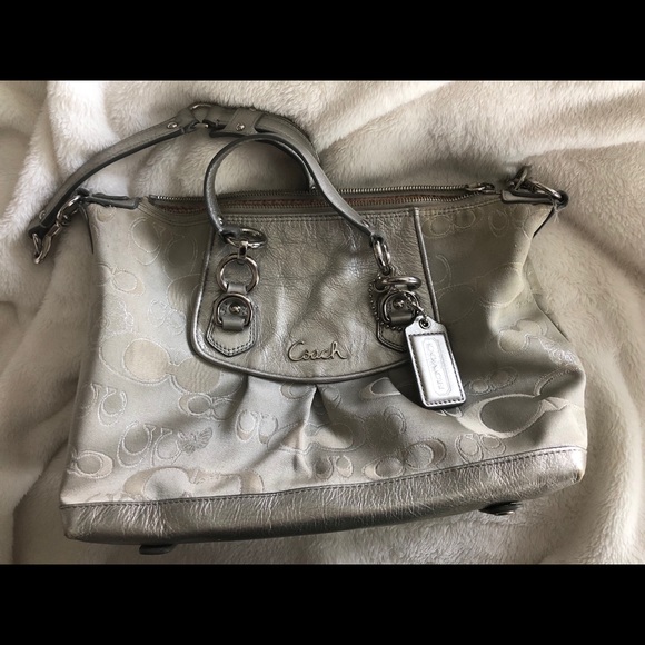 Coach | Bags | Silver Coach Purse | Poshmark